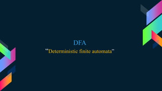 NFA and DFA | PPTX | Physics | Science