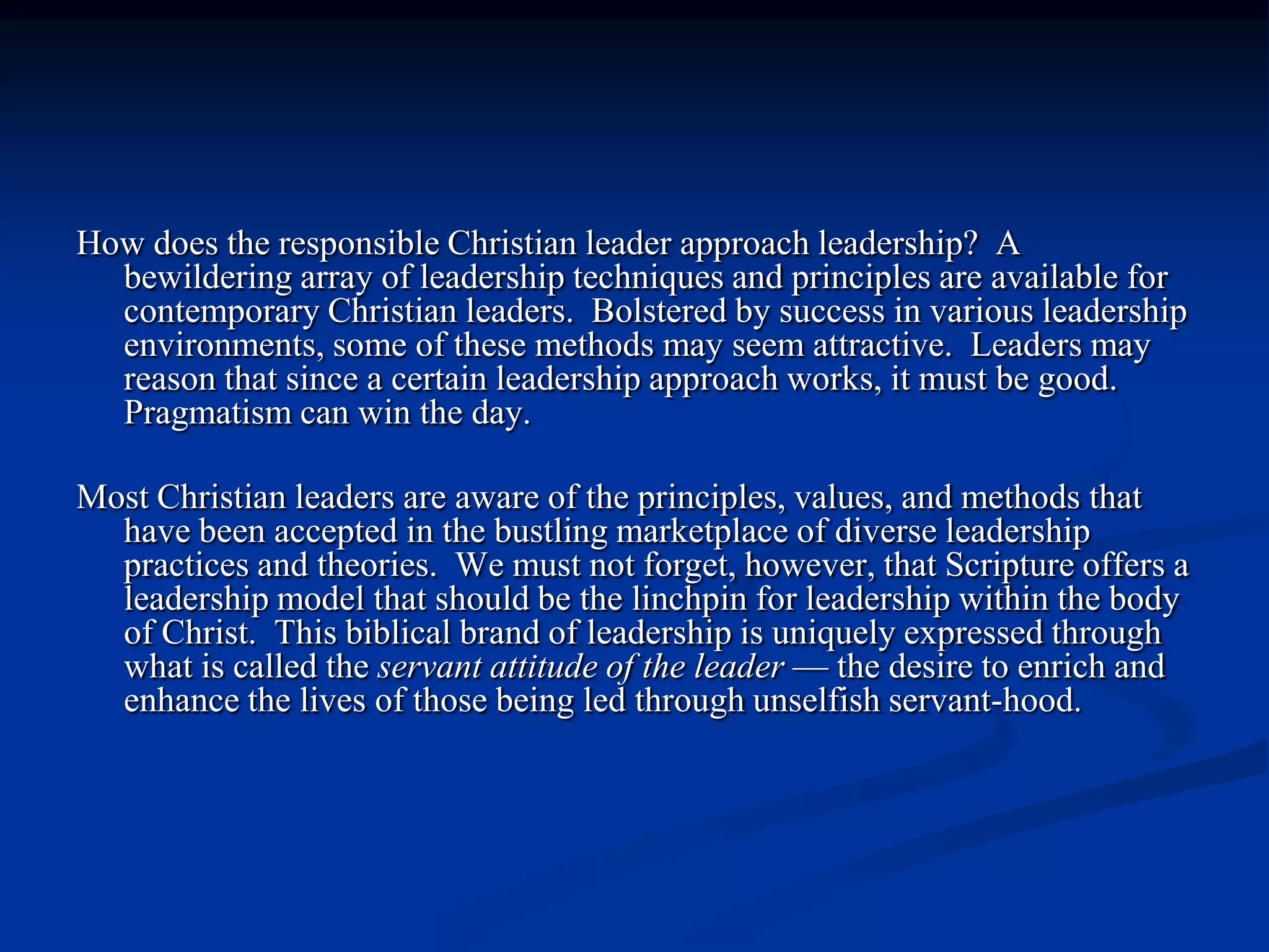 Biblical Leadership | PPSX