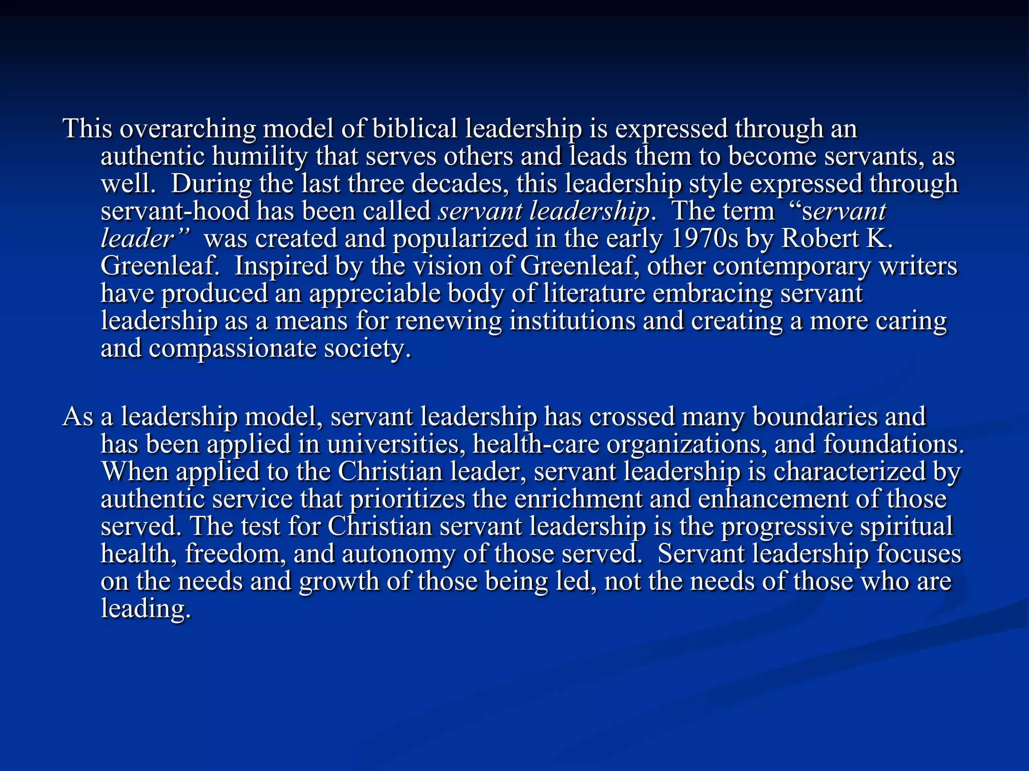 Biblical Leadership | PPSX