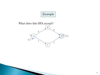 Nfa(non deterministic finite automata) | PPT