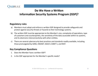 NFA Interpretive Notice on Info Security | PPT