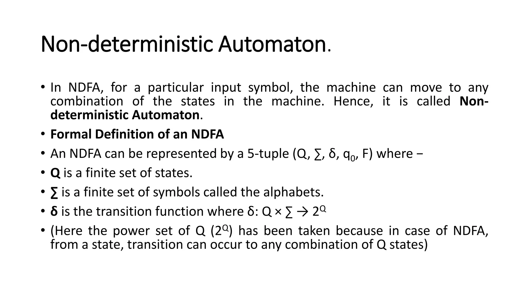 Nfa Converted To Dfa Minimization Of Dfa Transition Diagram Ppt