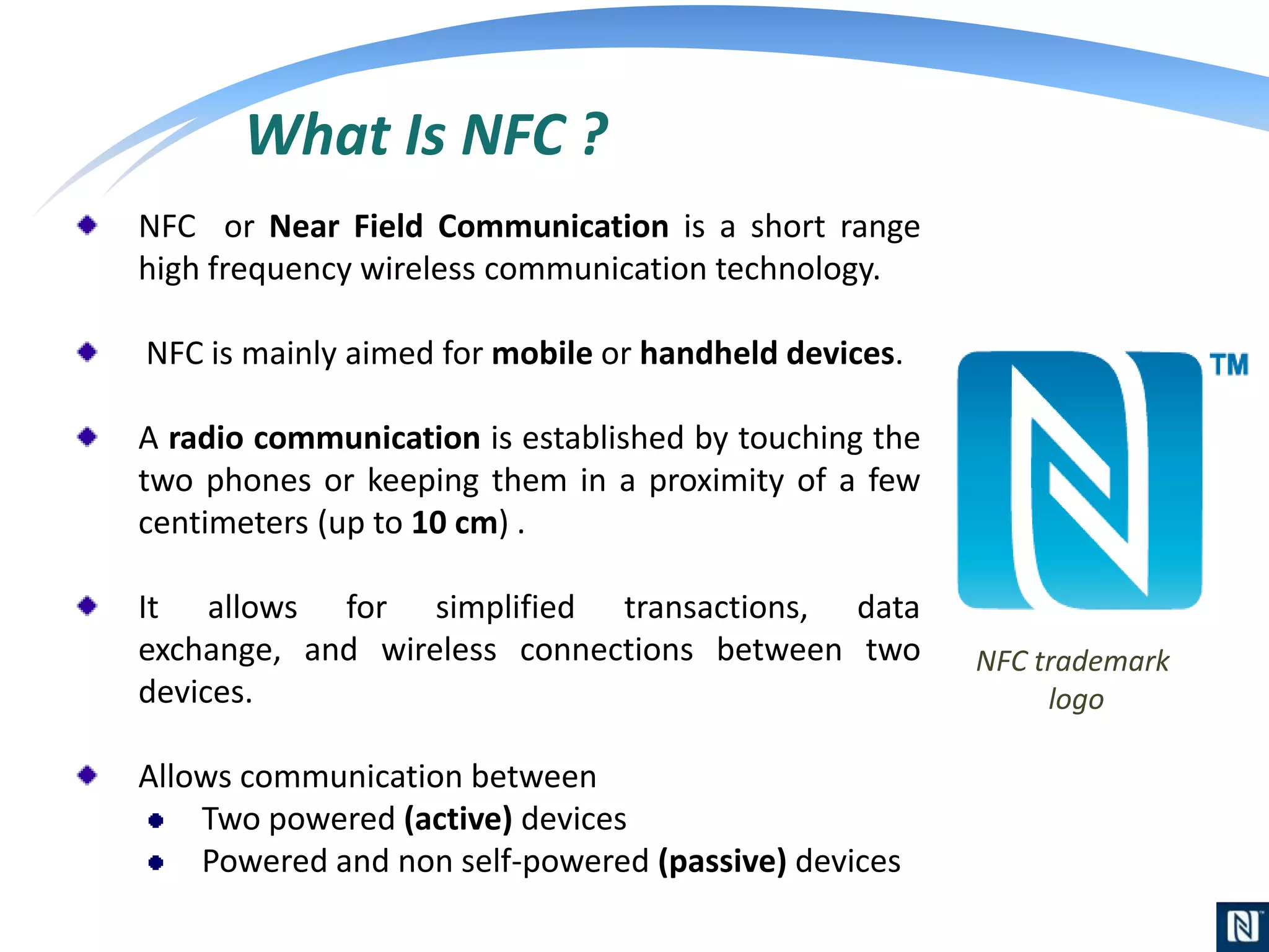 NFC technical presentation | PPTX
