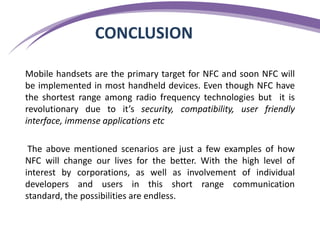 NFC technical presentation | PPTX | Smartphones | Consumer Electronics