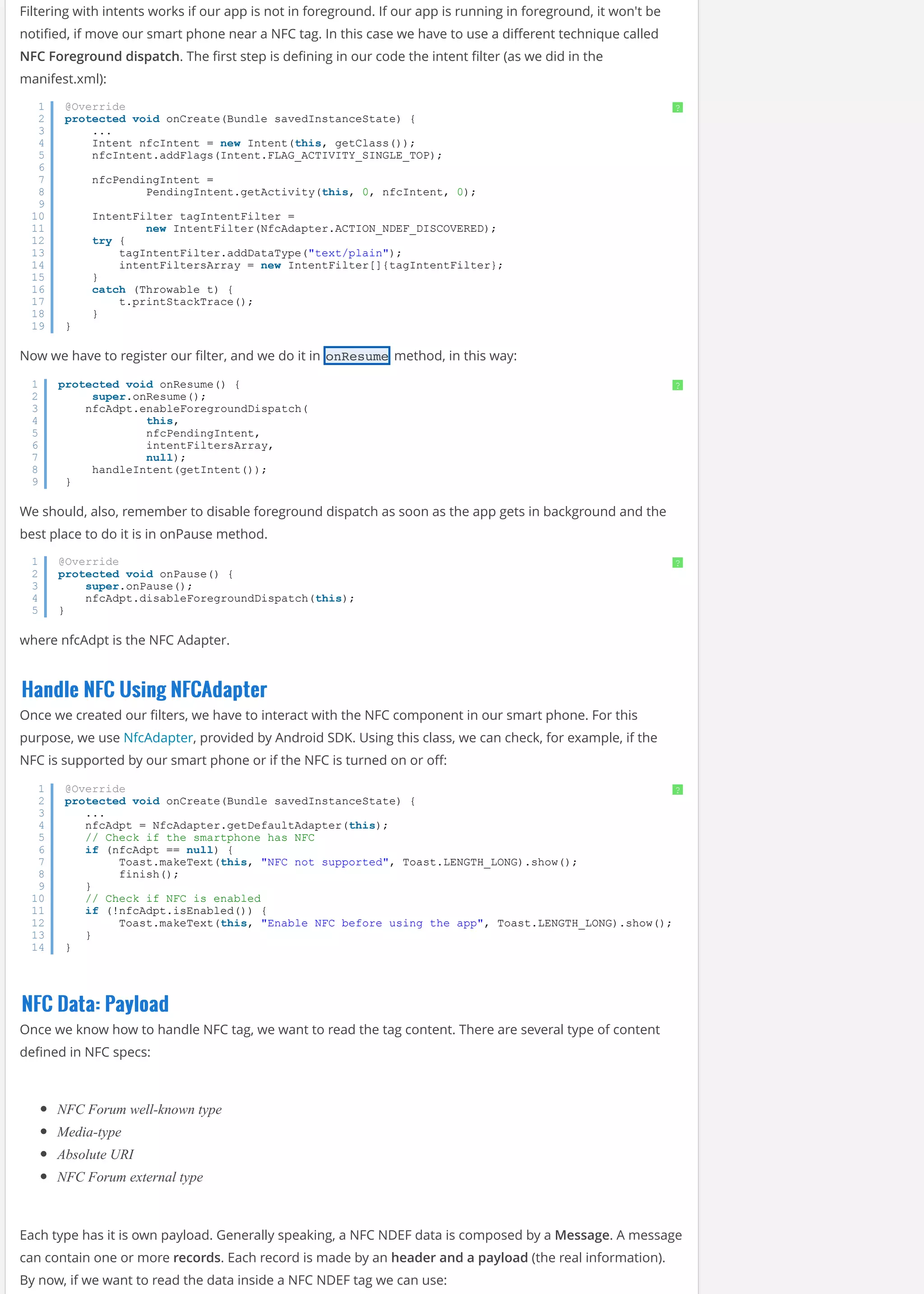 Android NFC | PDF | Operating Systems | Computer Software and Applications