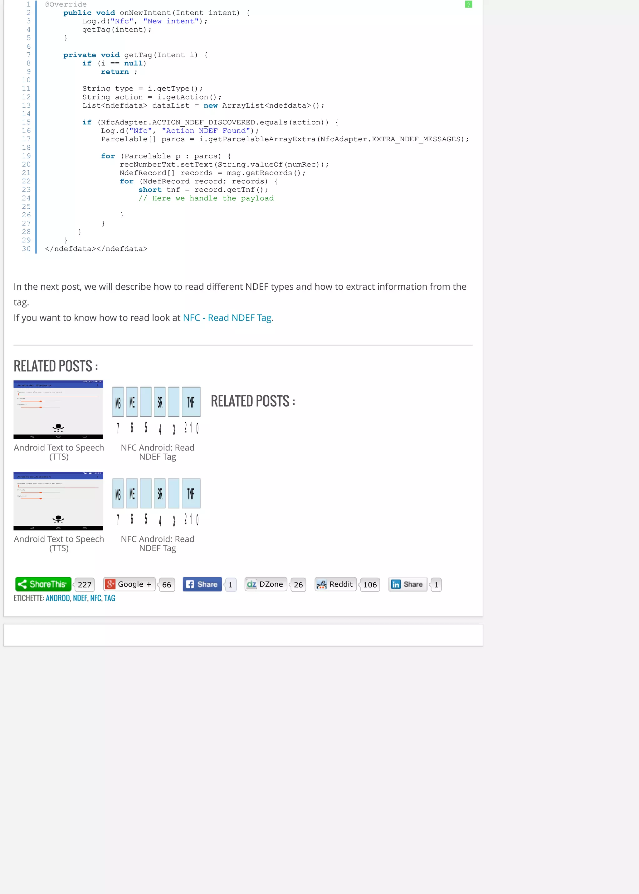 Android NFC | PDF | Operating Systems | Computer Software and Applications
