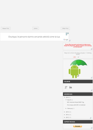Android NFC | PDF | Operating Systems | Computer Software and Applications
