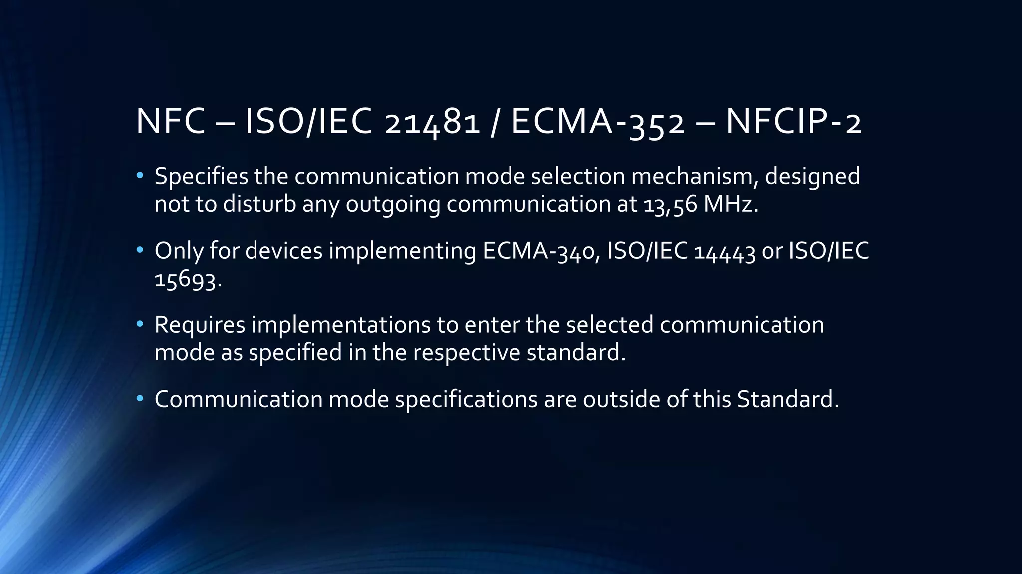 NFC- Standards and Security | PDF