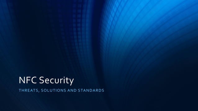 NFC- Standards and Security | PDF
