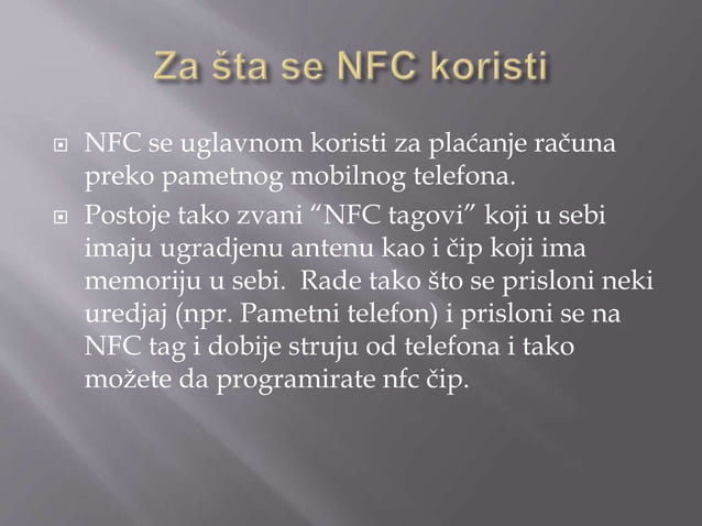 Šta je to NFC | PPTX