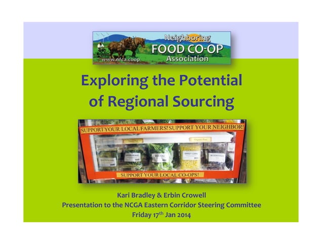 Exploring the Potential of Regional Sourcing | PPT