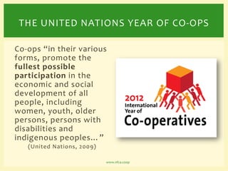 What is a Co-op? Our Co-op and the Wider Co-operative Movement | PPT