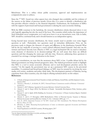 Pakistan NFC Award: Devising formula for horizontal distribution | PDF
