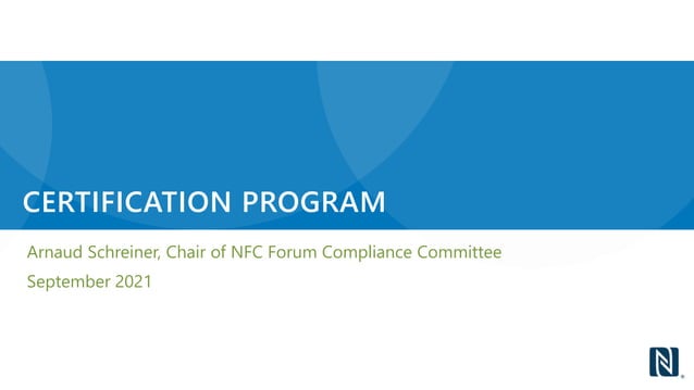 NFC Forum Certification Program Webinar | PPTX | Automotive Industry ...