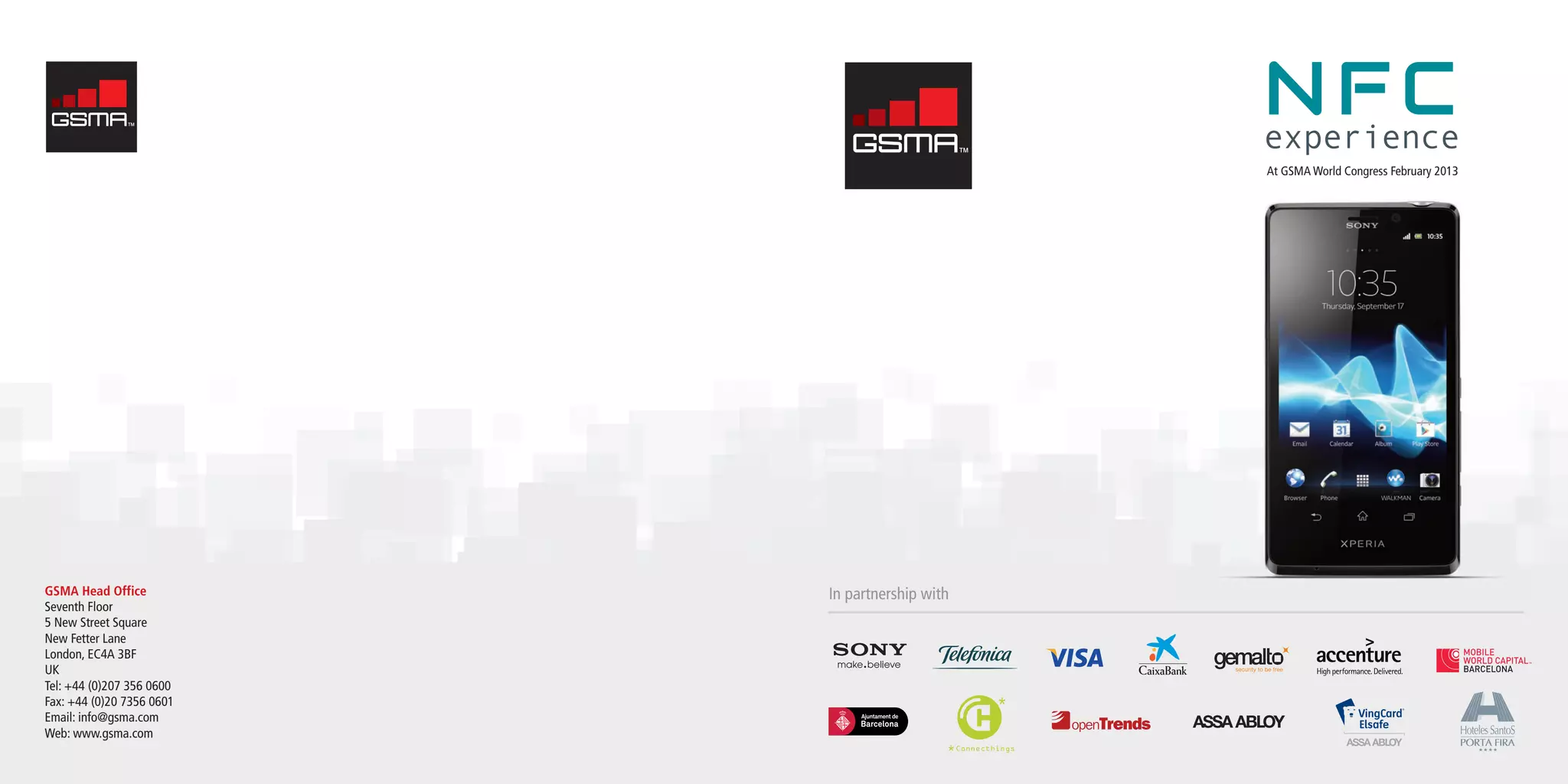 Nfc experience brochure. MWC 2013 - Servicios Financieros | PDF