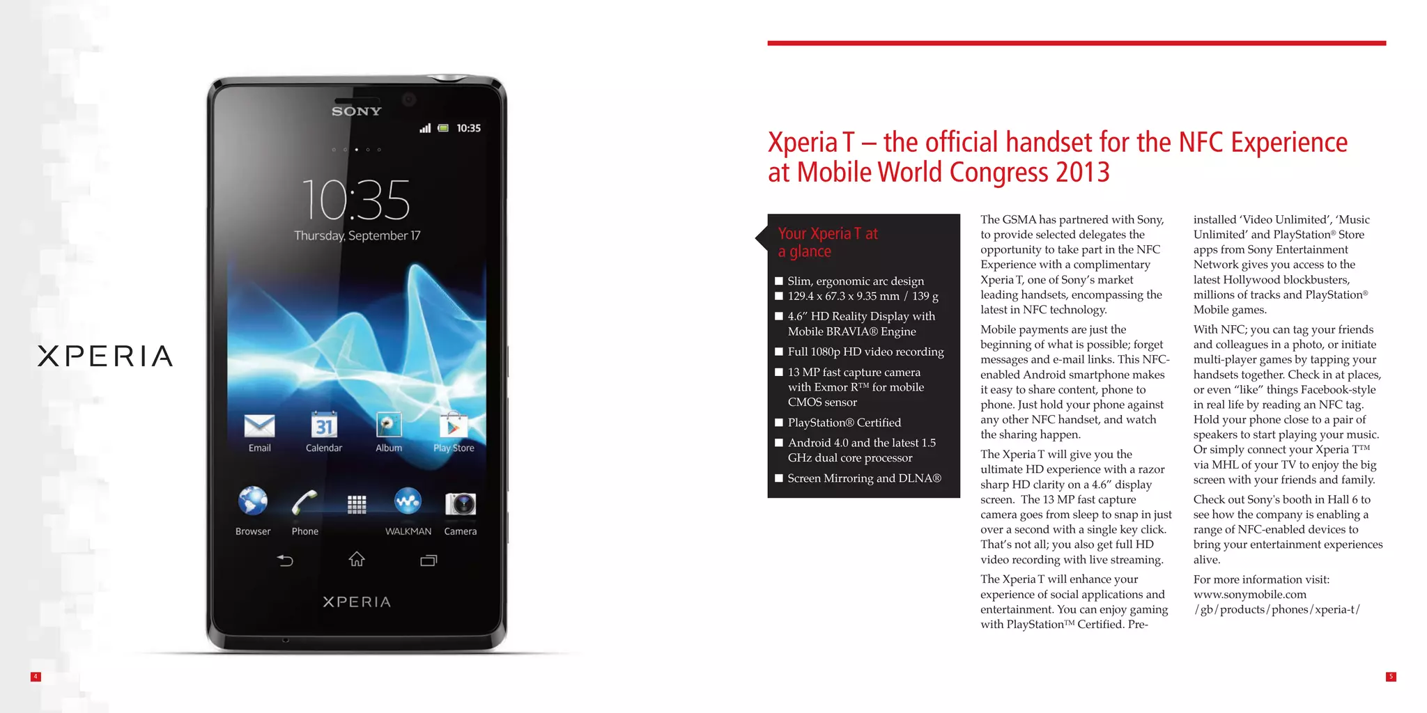 Nfc experience brochure. MWC 2013 - Servicios Financieros | PDF