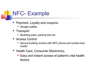 NFC (Near Field Communication) | PPT | Email | Internet