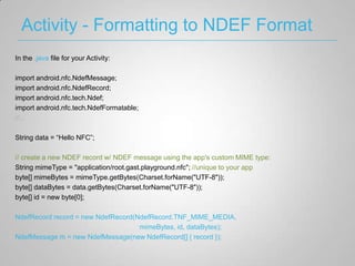 Nfc on Android | PPTX