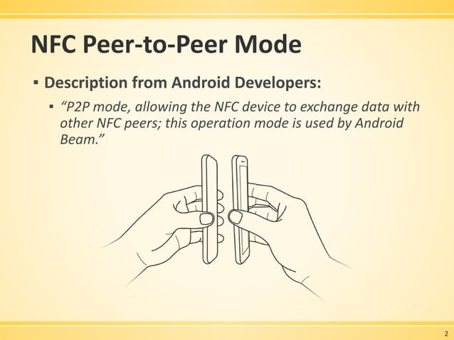 Android Application Development of NFC Peer-to-Peer Mode | PPT