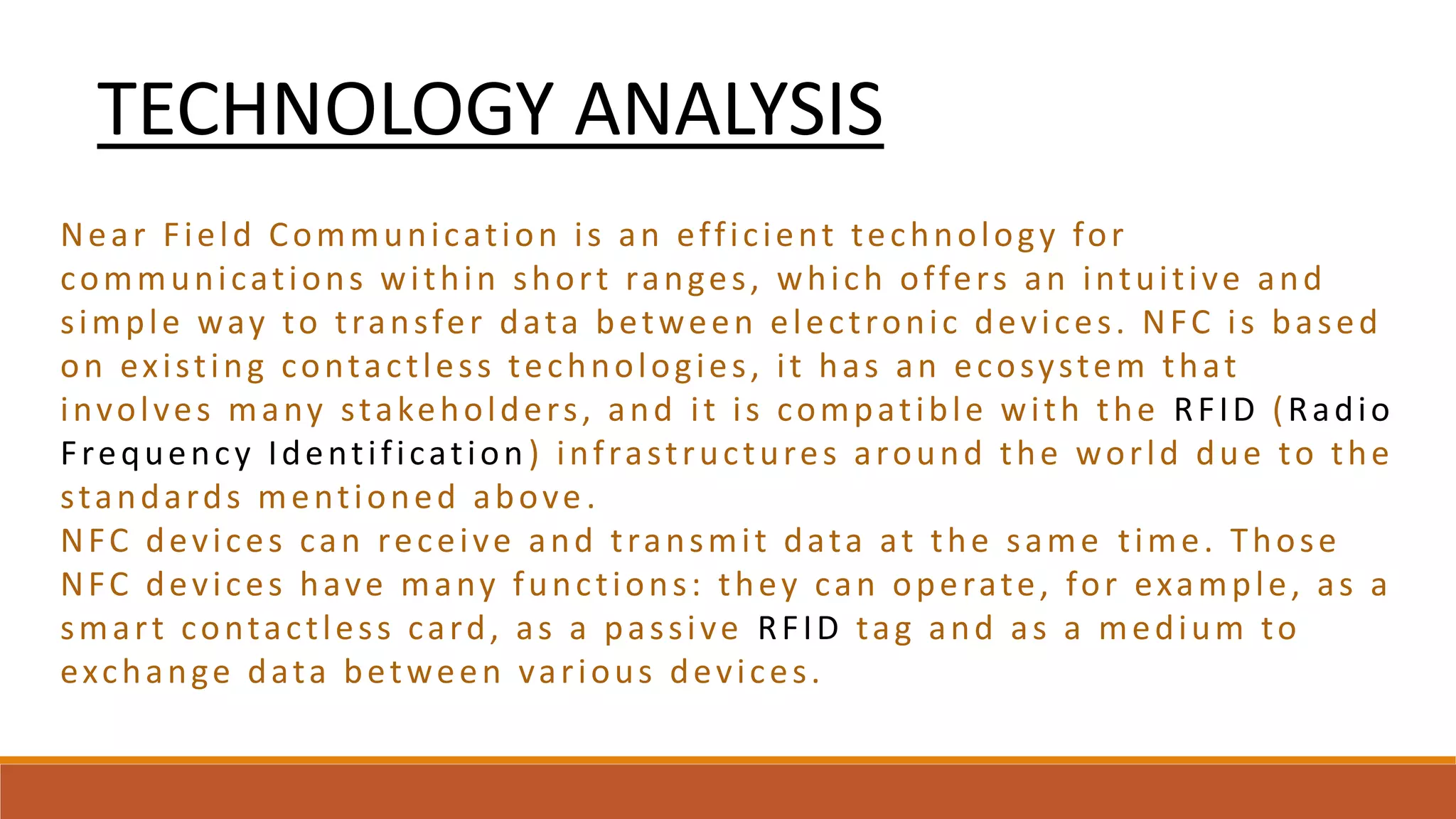 NFC (Near Field Communication) presentation | PPTX