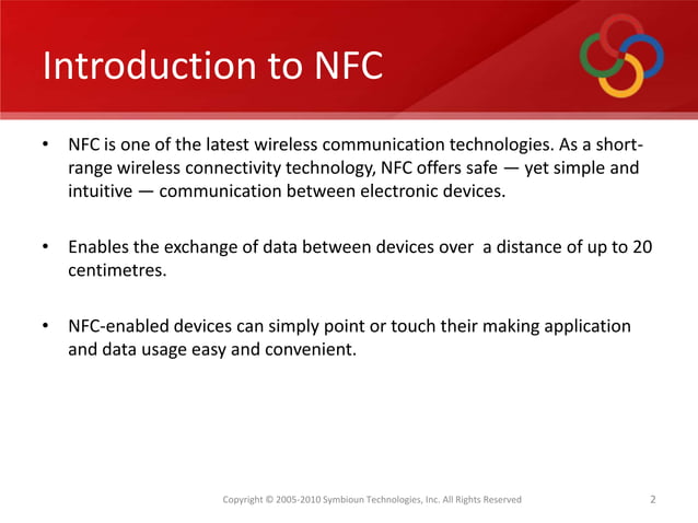 Nfc technology ppt | PPTX | Email | Internet