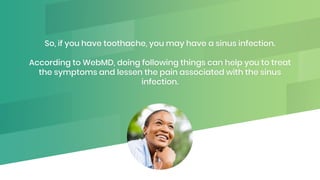Allergies and Sharp Toothache? Tips on helping you to feel better. | PPT