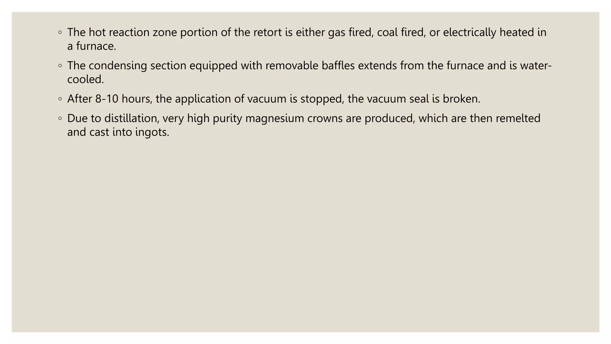 Magnesium extraction | PPTX