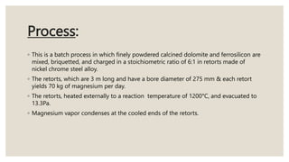 Magnesium extraction | PPTX