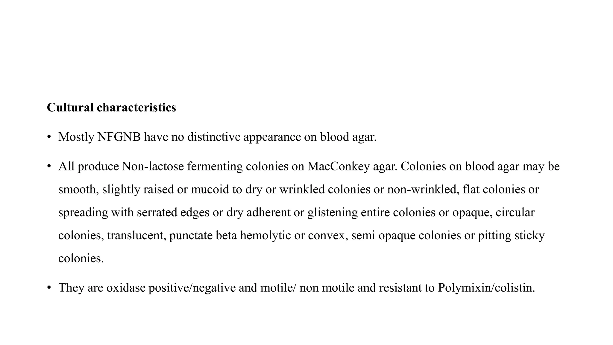 Non-Fermentative Gram negative bacilli | PPTX