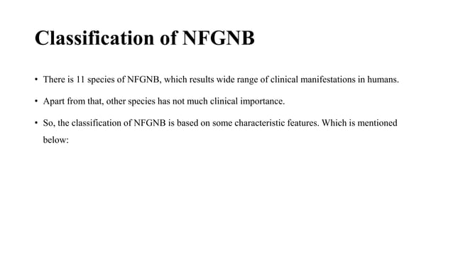 Non-Fermentative Gram negative bacilli | PPTX