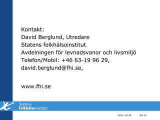 Nfhk2011 david berglund | PDF