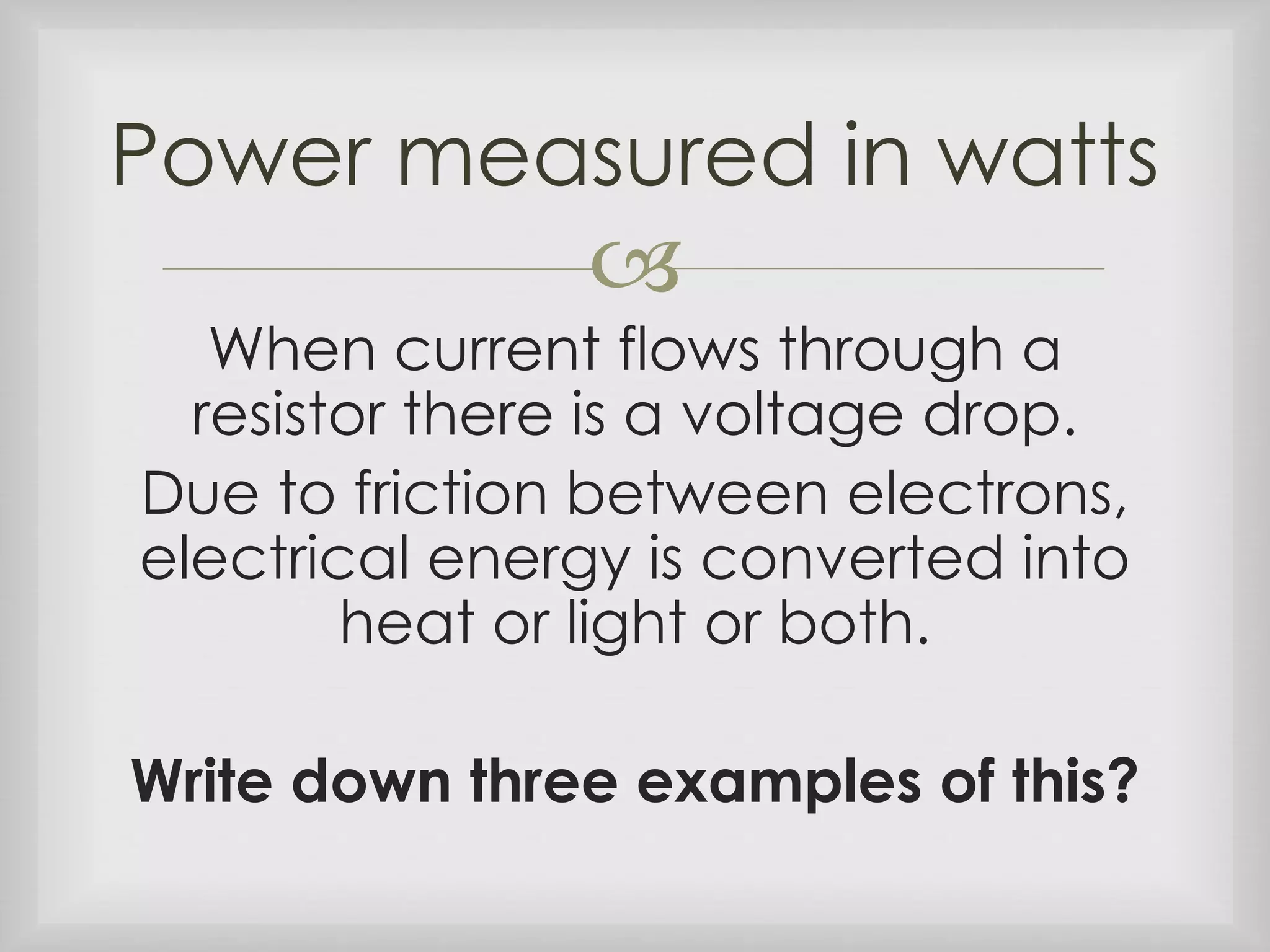 3. calculate power in a basic electrical circuit | PPTX