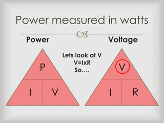 3. calculate power in a basic electrical circuit | PPTX