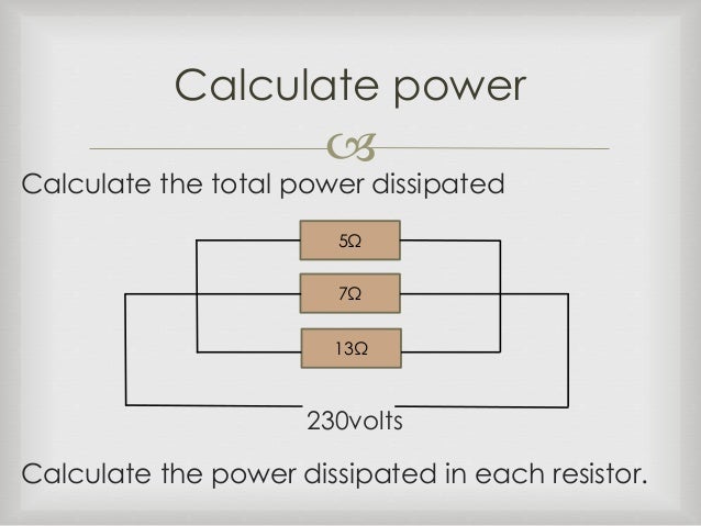 3. calculate power in a basic electrical circuit