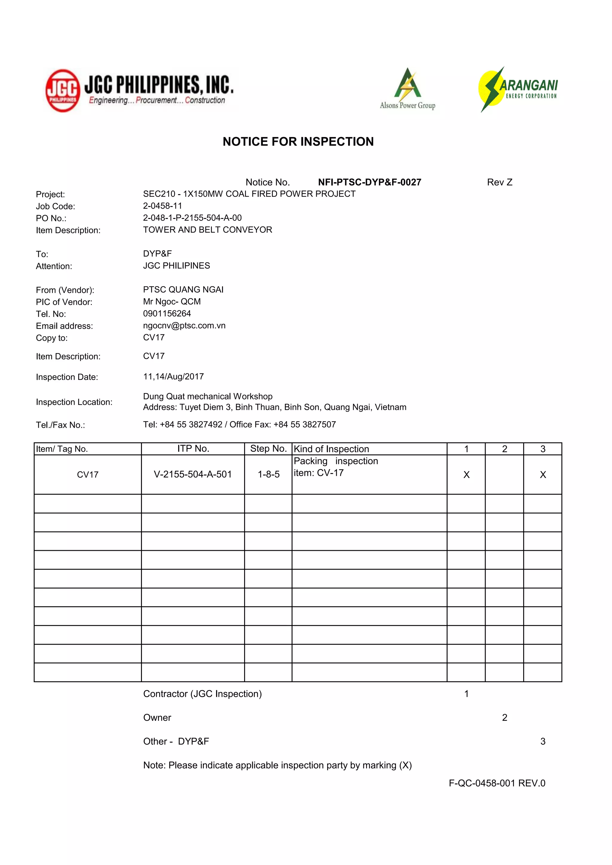 Nfi ptsc-dyf&p-0027 | PDF