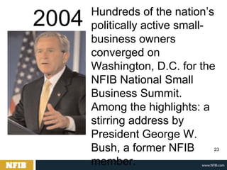 History of NFIB: 1943 - 2011 | PPT