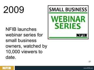 History of NFIB: 1943 - 2011 | PPT