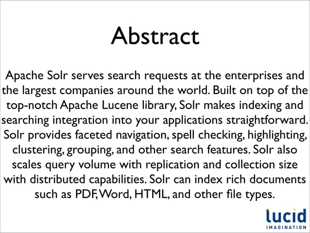 Introduction to Solr | PPT