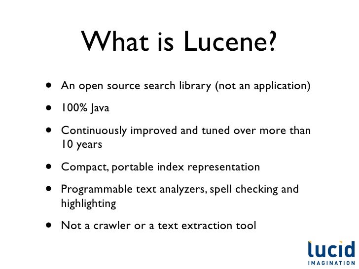 Lucene for Solr Developers
