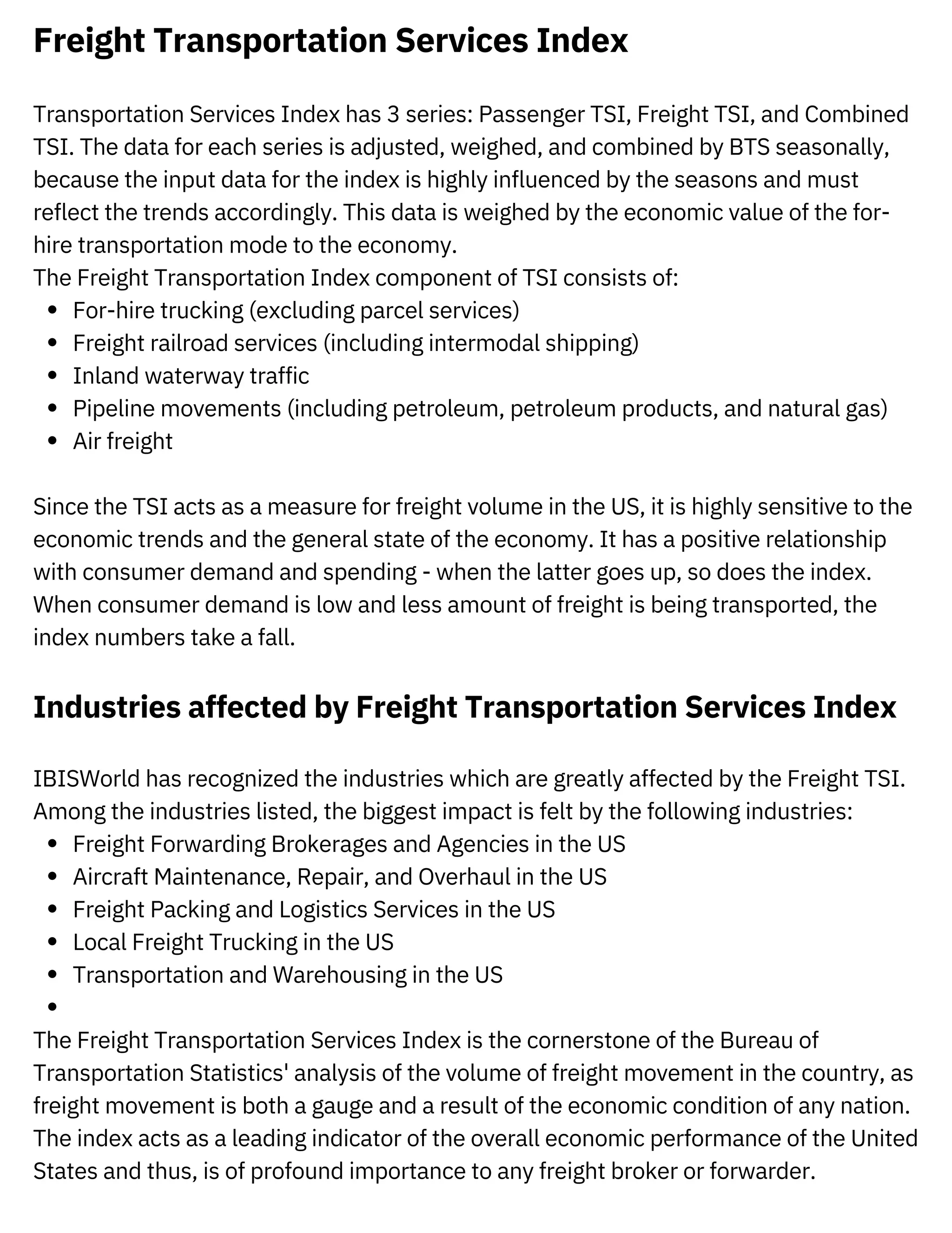 Unlocking Efficiency: Freight Transportation Services Index Explained ...