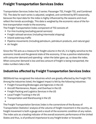 Unlocking Efficiency: Freight Transportation Services Index Explained ...
