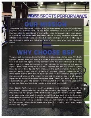 NFL COMBINE TRAINING BROCHURE | PDF