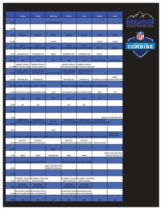 NFL COMBINE TRAINING BROCHURE | PDF