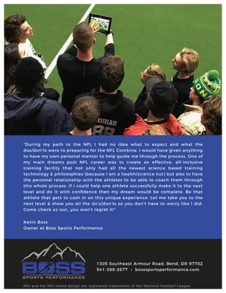 NFL COMBINE TRAINING BROCHURE | PDF