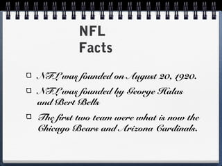 NFL Facts | PPT | American Football | Sports
