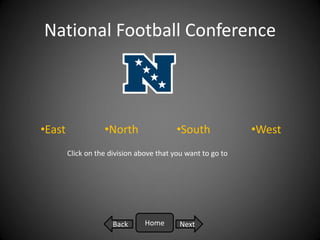 Nfl conferences and teams 2 | PDF