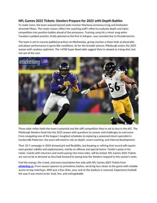 NFL Dublin Steelers Face Tough 2025 Schedule.docx