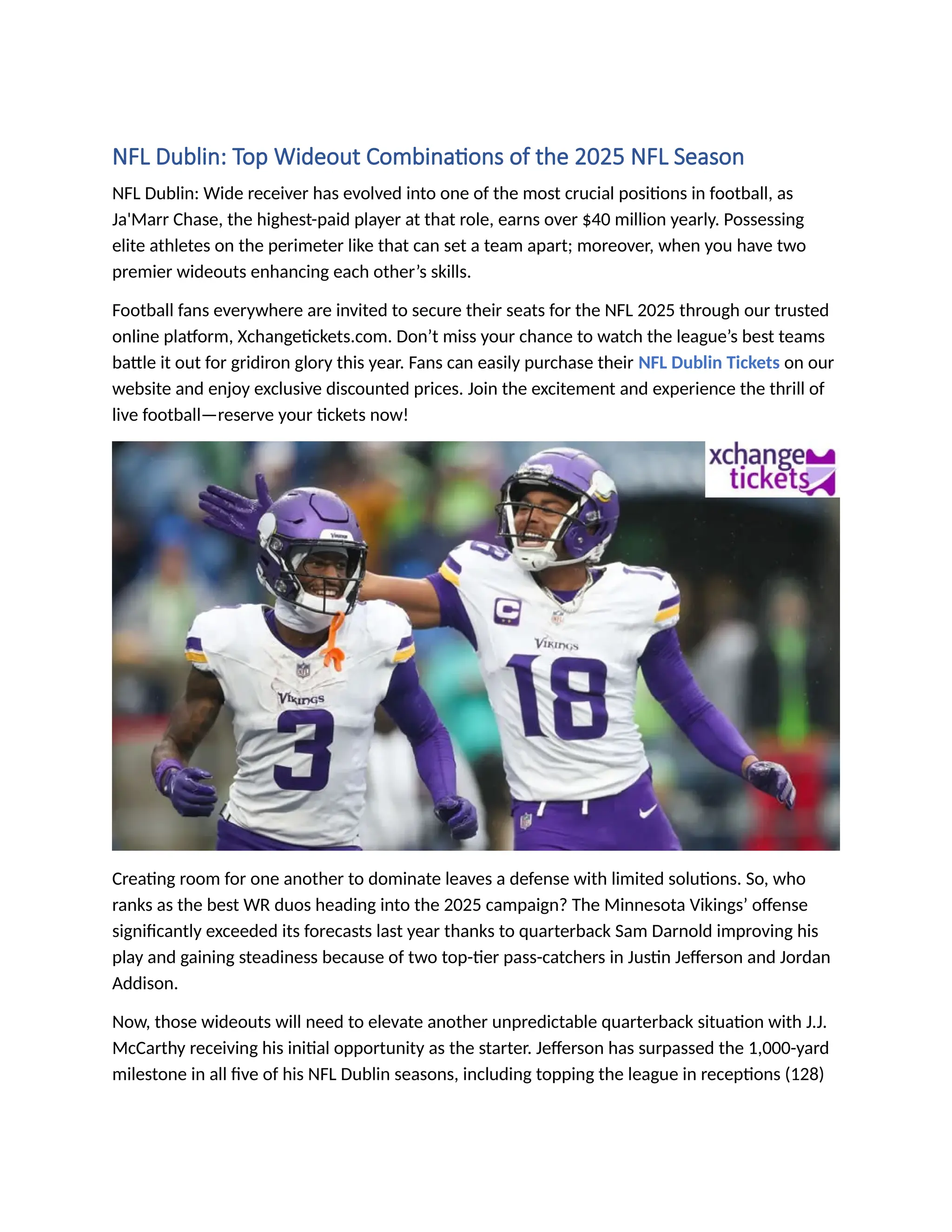NFL Dublin Top Wideout Combinations of the 2025 NFL Season.docx