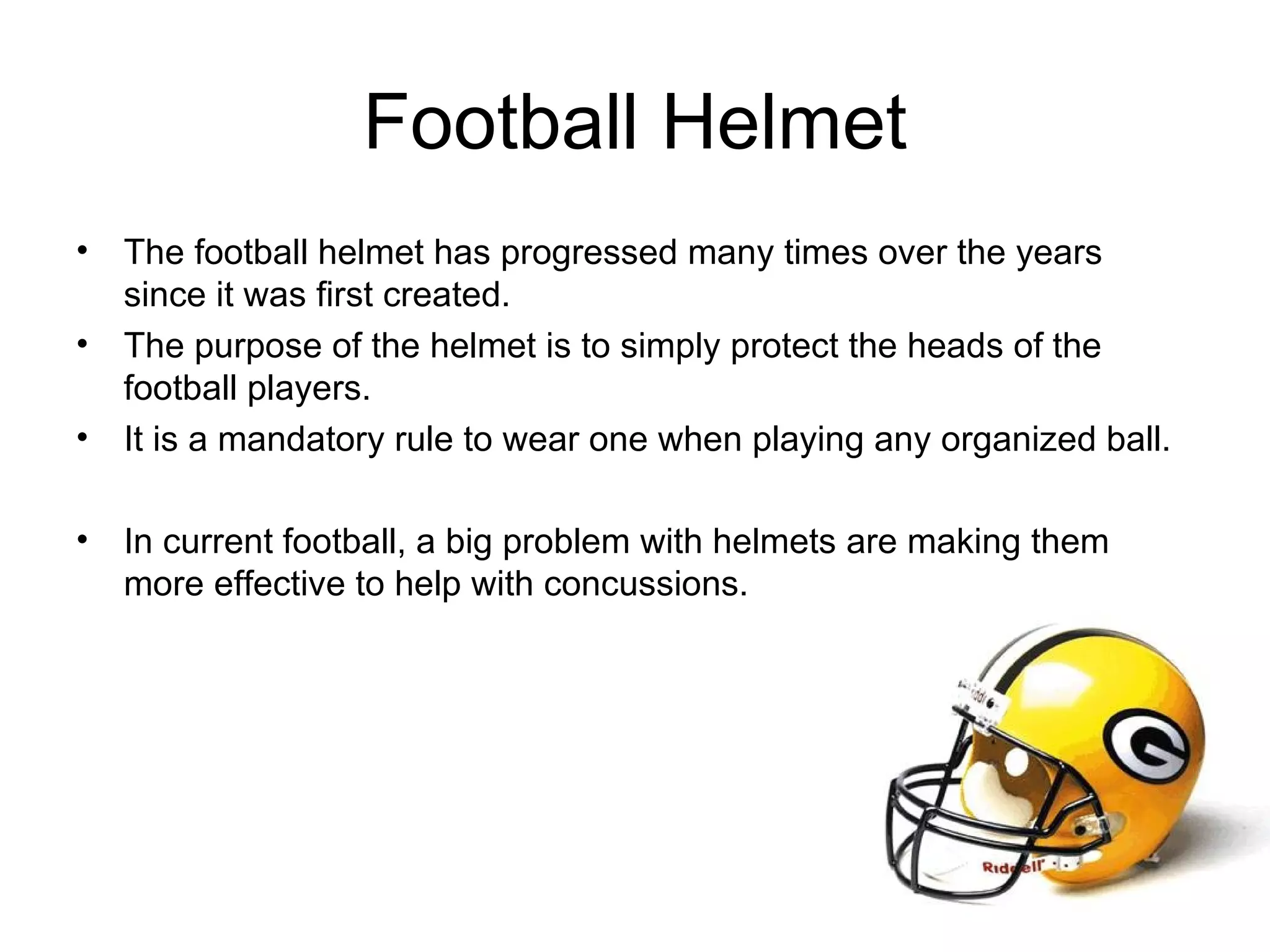 Nfl football helmets | PPT