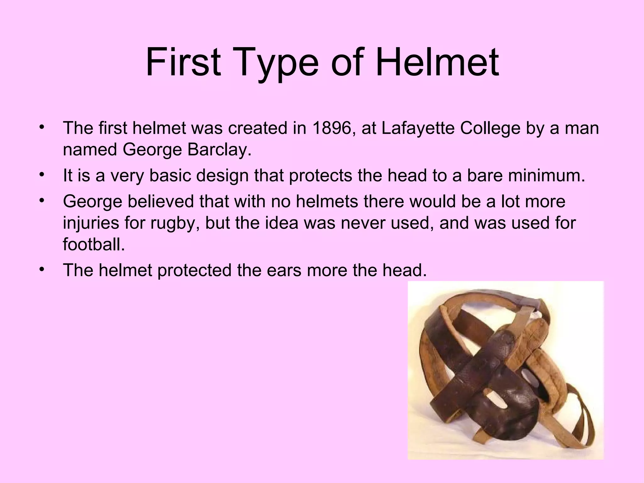 Nfl football helmets | PPT